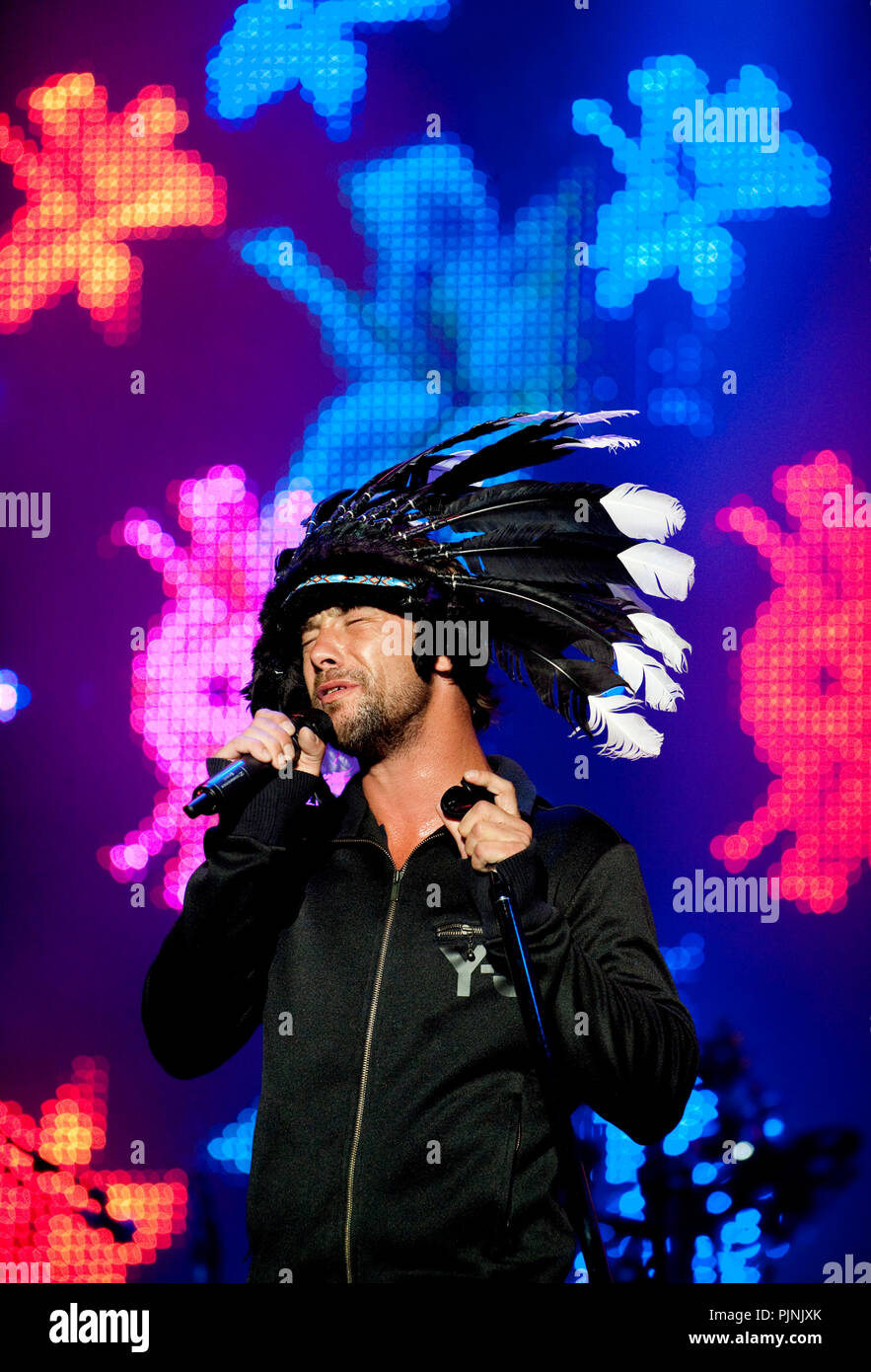 British jazz funk and acid jazz band Jamiroquai at the Suikerrock ...