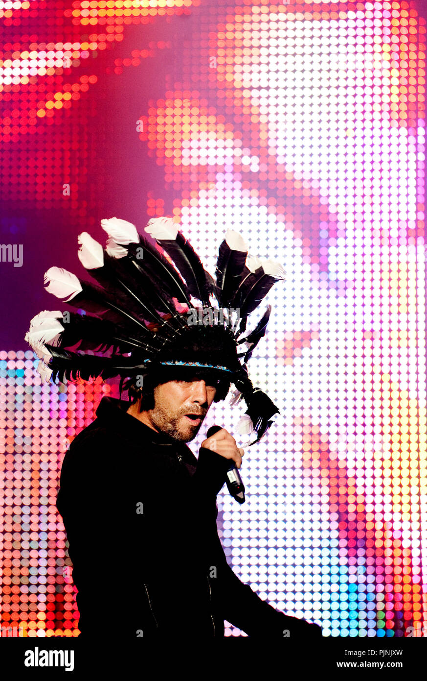 British jazz funk and acid jazz band Jamiroquai at the Suikerrock ...