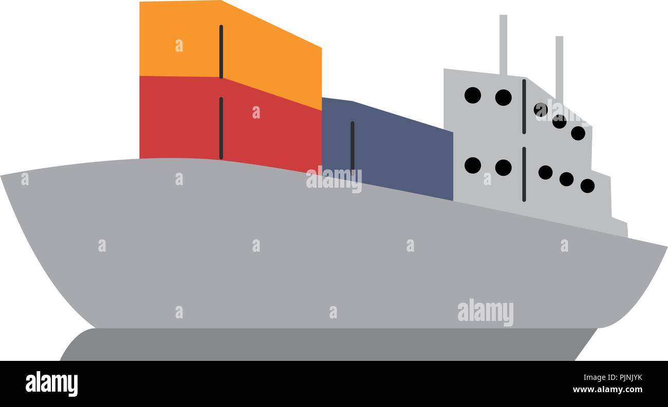 cargo ship isolated icon Stock Vector Image & Art - Alamy
