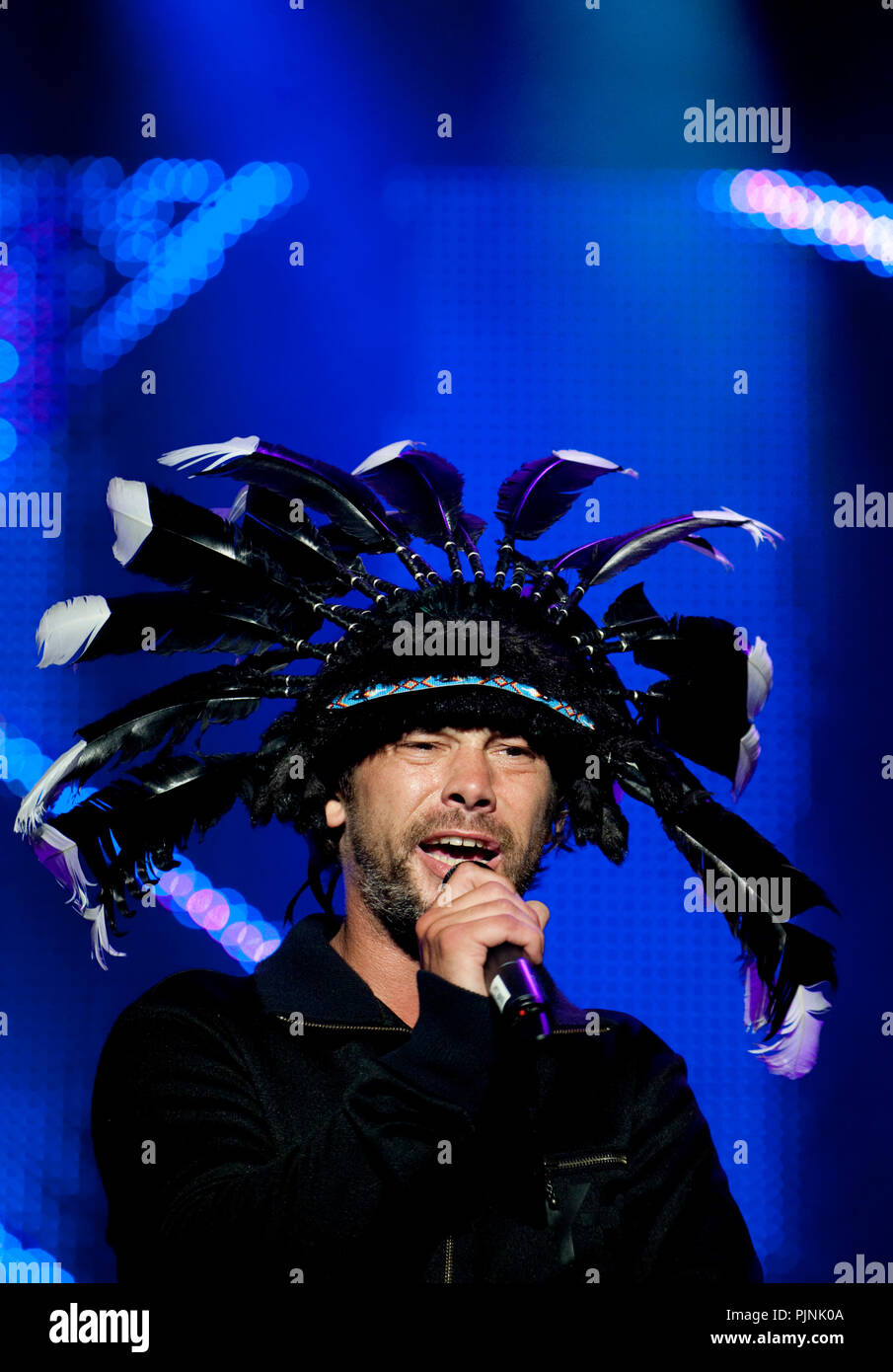 British jazz funk and acid jazz band Jamiroquai at the Suikerrock ...