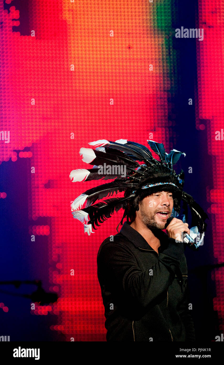 British jazz funk and acid jazz band Jamiroquai at the Suikerrock ...