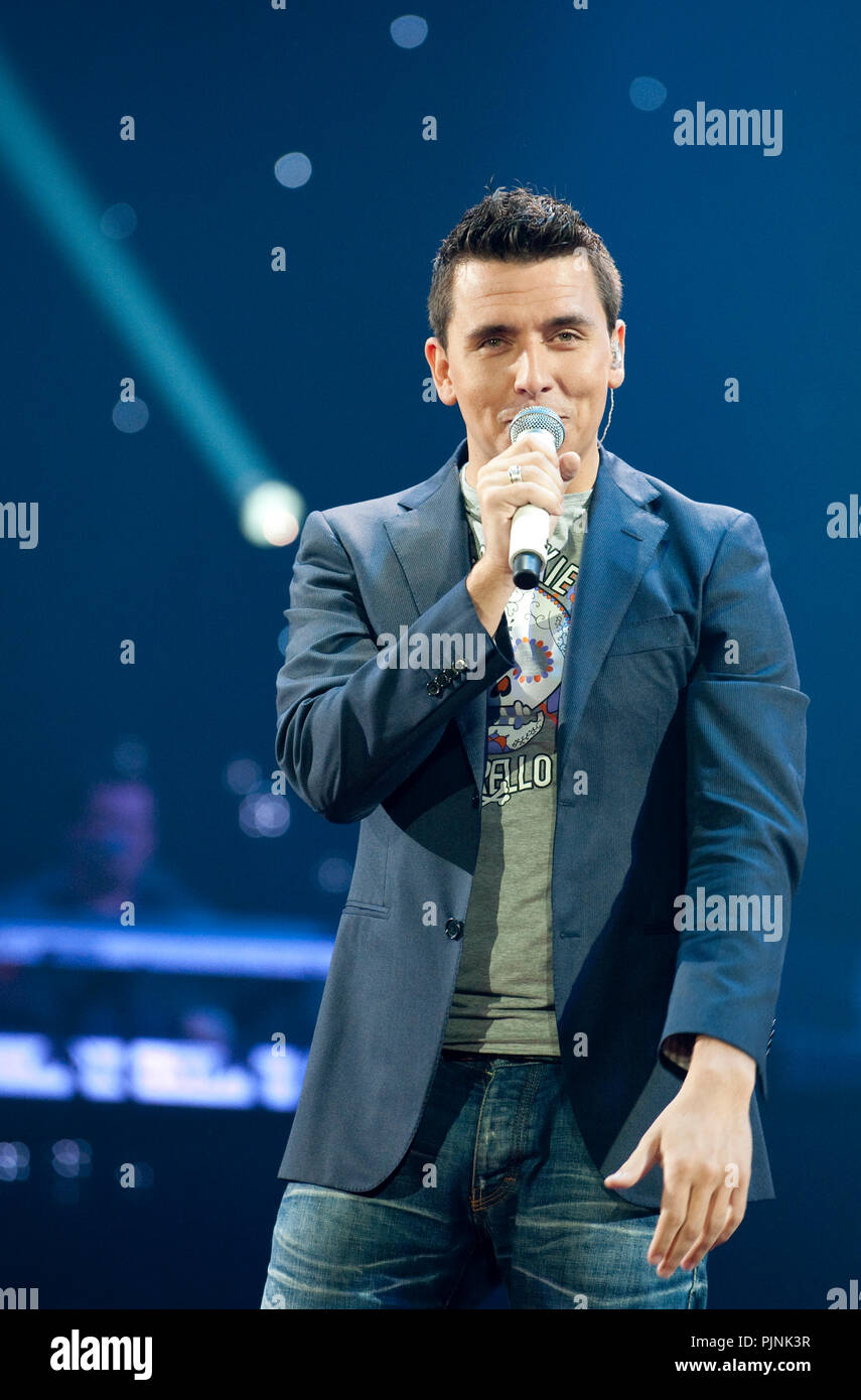Dutch singer Jan Smit at the Schlagerfestival in Hasselt (Belgium, 02 ...