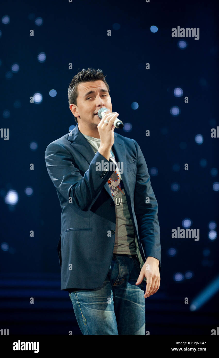 Dutch singer Jan Smit at the Schlagerfestival in Hasselt (Belgium, 02 ...
