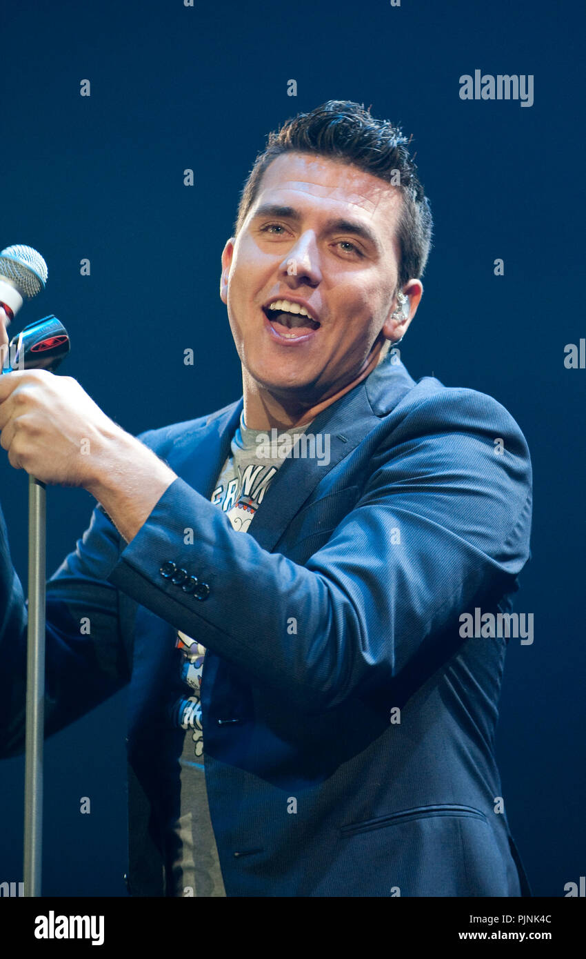 Dutch singer Jan Smit at the Schlagerfestival in Hasselt (Belgium, 02 ...