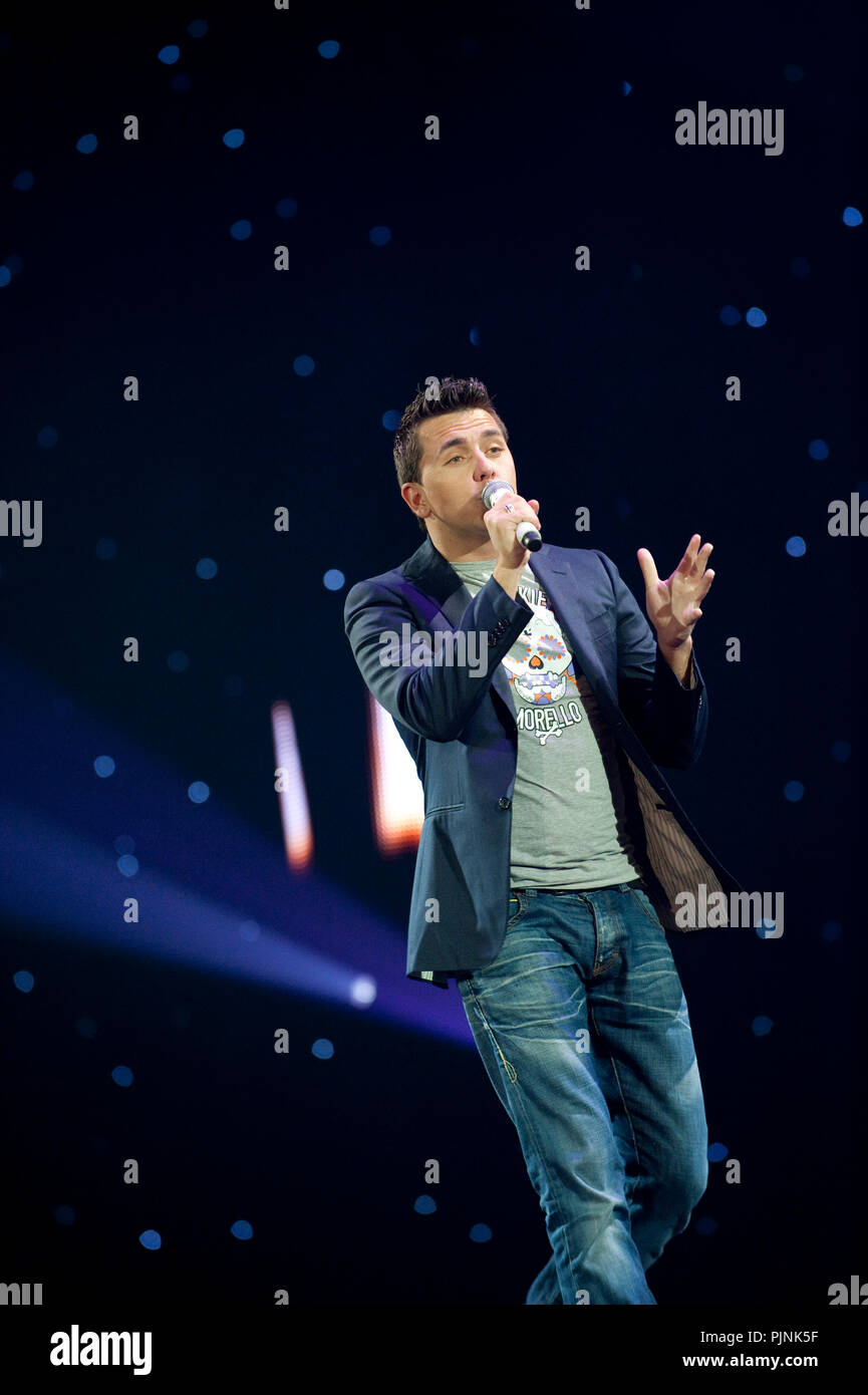 Dutch singer Jan Smit at the Schlagerfestival in Hasselt (Belgium, 02 ...