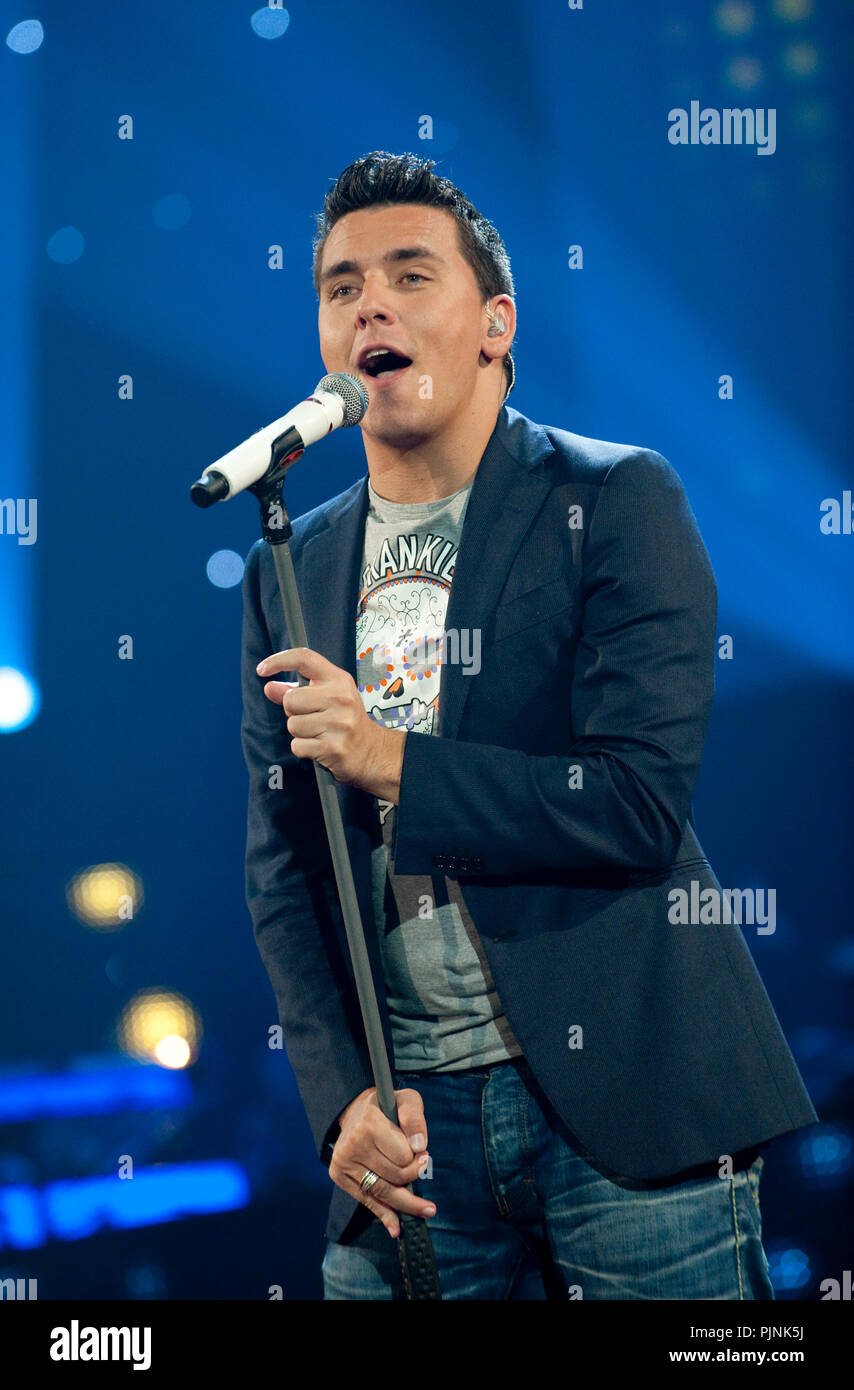Dutch singer Jan Smit at the Schlagerfestival in Hasselt (Belgium, 02 ...