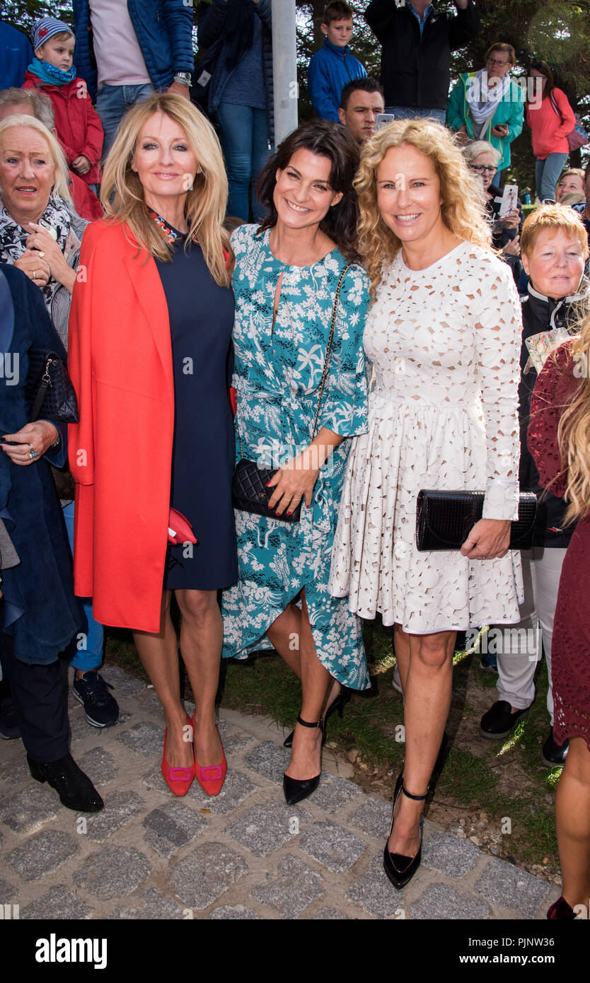 Sylt, Germany. 8th September 2018. Frauke Ludowig (L-R), TV presenter ...