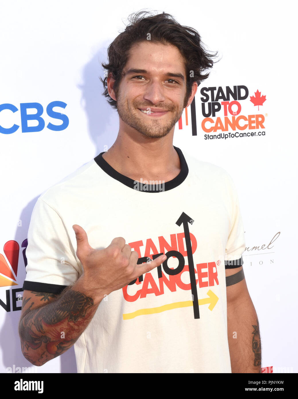 Santa Monica, California, USA. 7th Sep, 2018. TYLER POSEY attends Stand Up To Cancer marks 10 ...