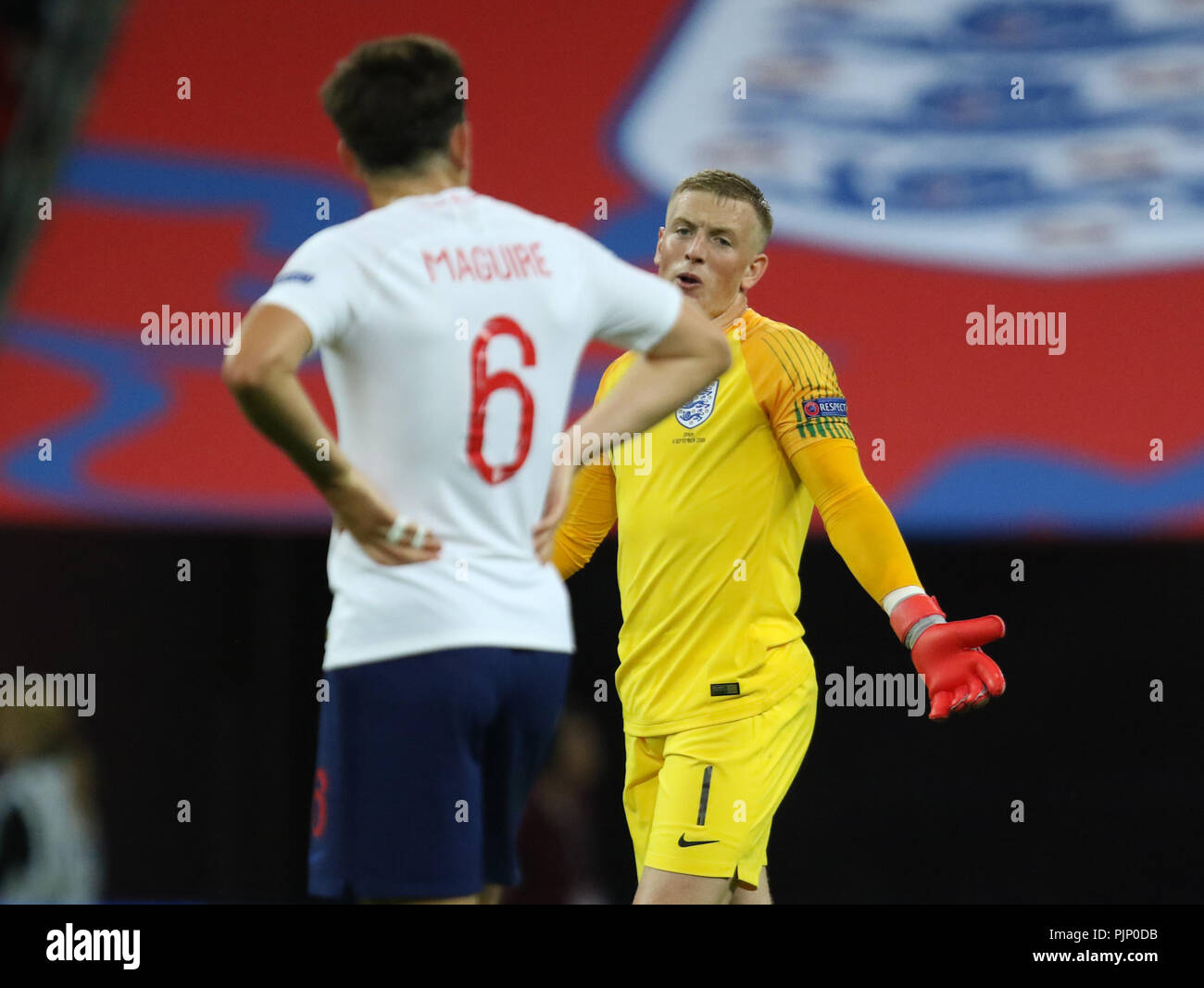Jordan pickford wembley stadium hi-res stock photography and images - Alamy