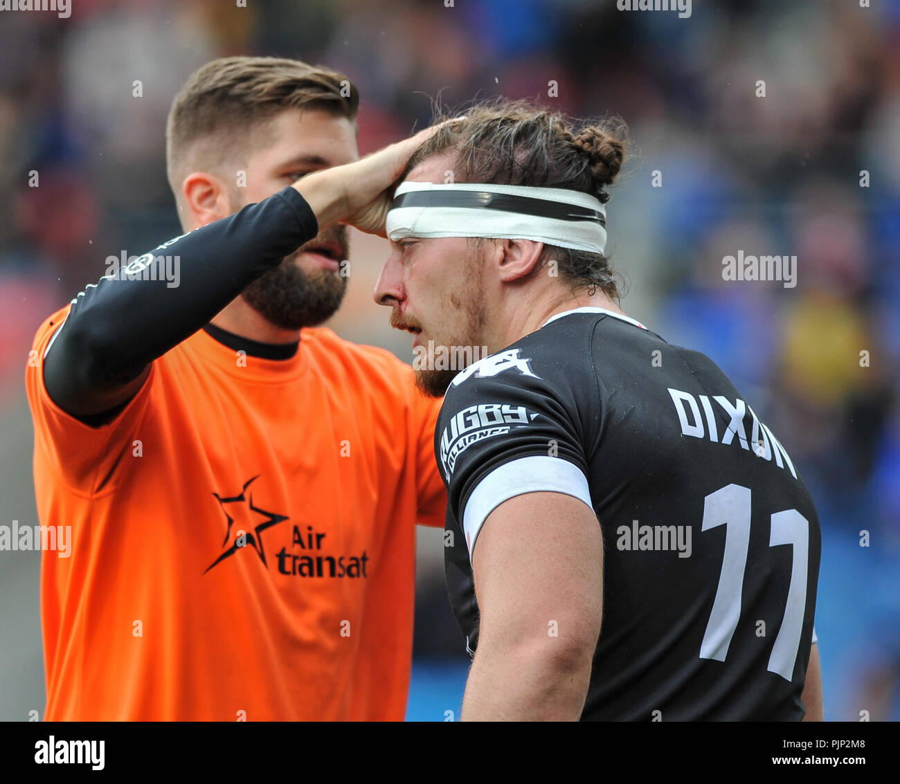 Select Stadium, Salford, UK. 6th September 2018. Rugby League Super 8's ...