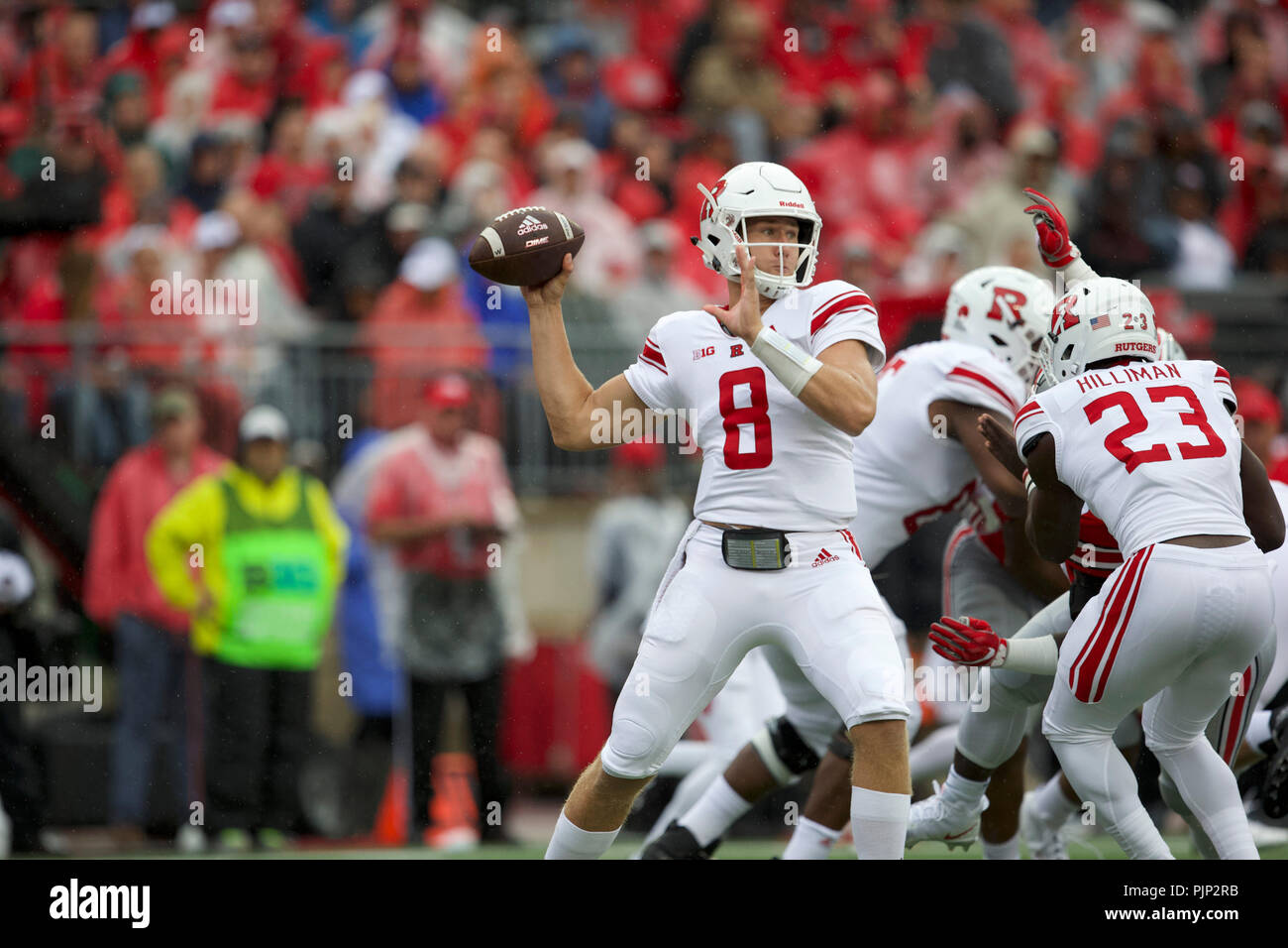 Columbus, Ohio, USA. 8th Sep, 2018. Rutgers Scarlet Knights quarterback ...
