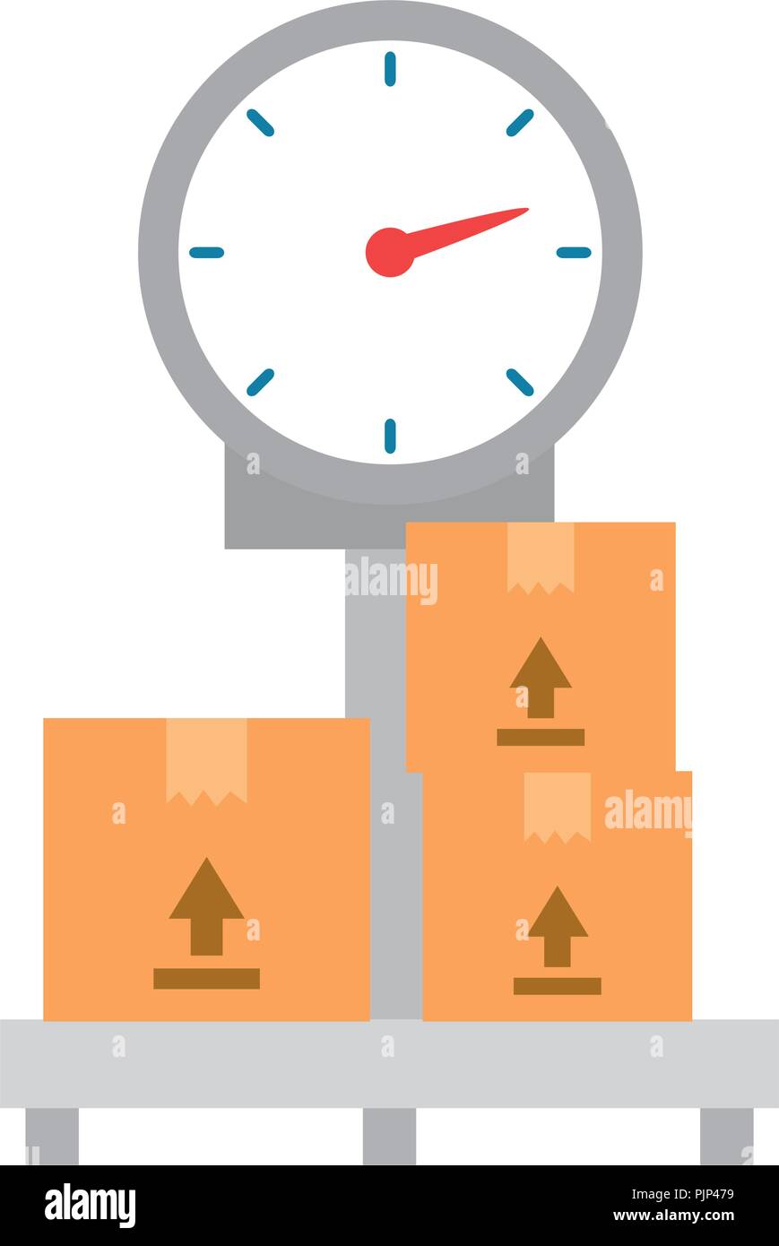 Delivery weight scale boxes hi-res stock photography and images - Alamy