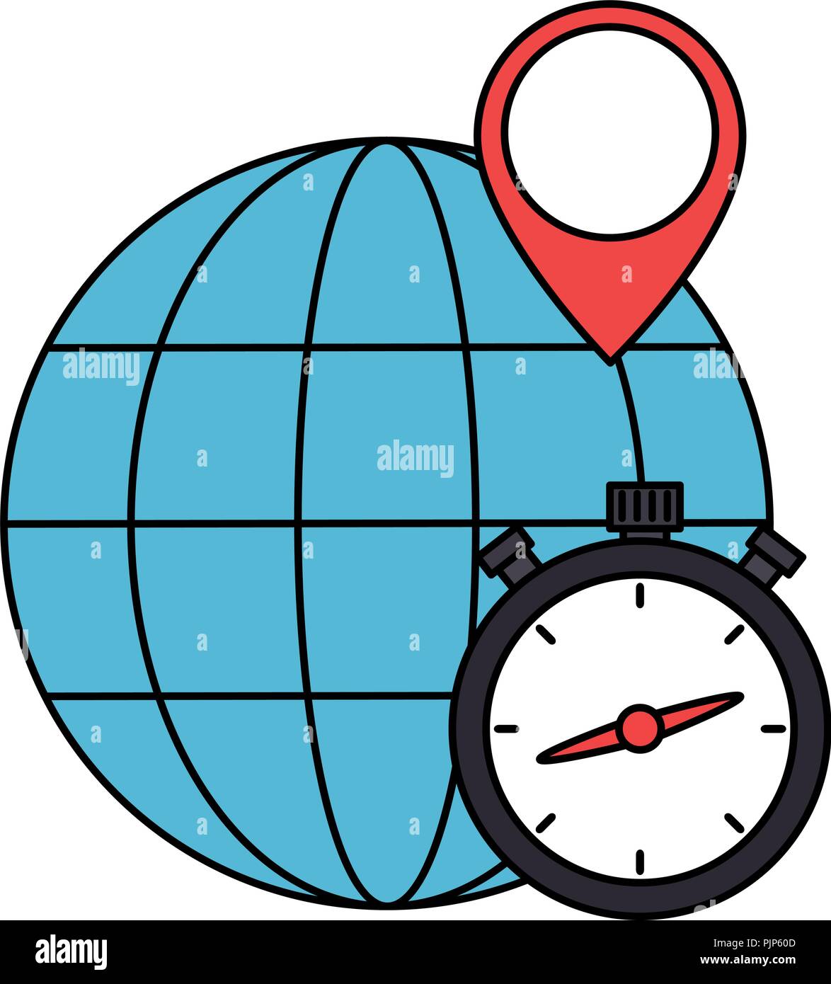 chronometer timer with planet Stock Vector Image & Art - Alamy