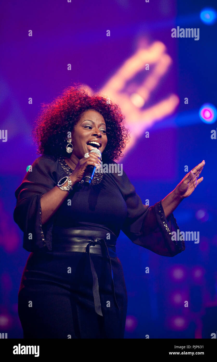 American soul singer Angie Stone at the Night Of The Proms in Antwerp ...