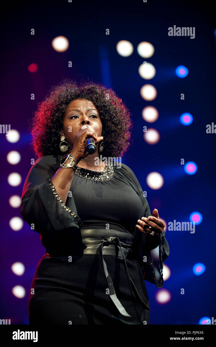 American soul singer Angie Stone at the Night Of The Proms in Antwerp ...