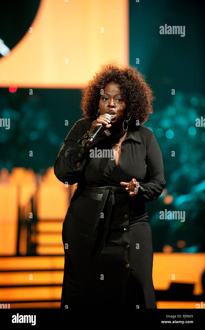 American soul singer Angie Stone at the Night Of The Proms in Antwerp ...