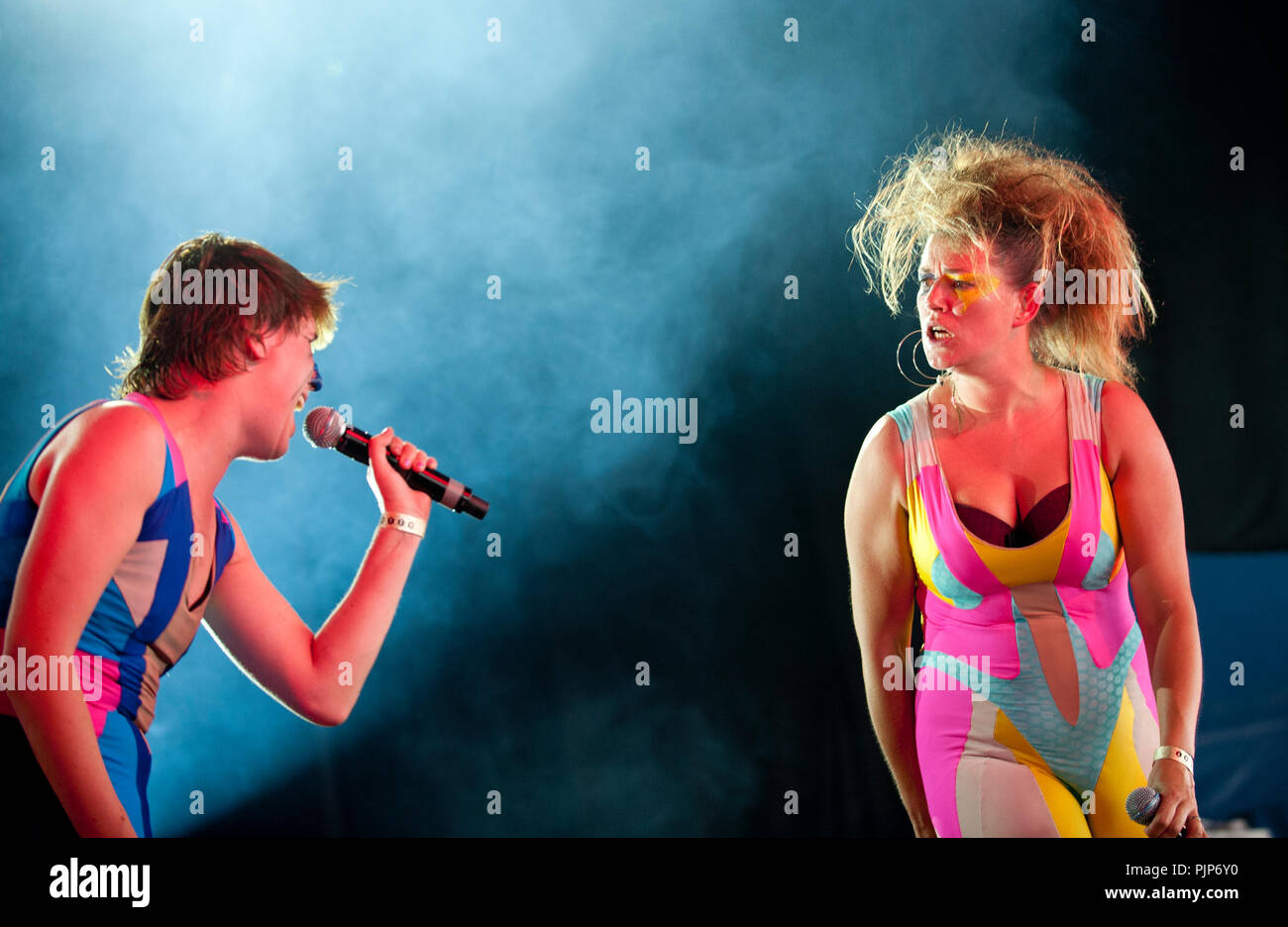 Concert of the Belgian pop group Kenji Minogue at the Woosha festival ...