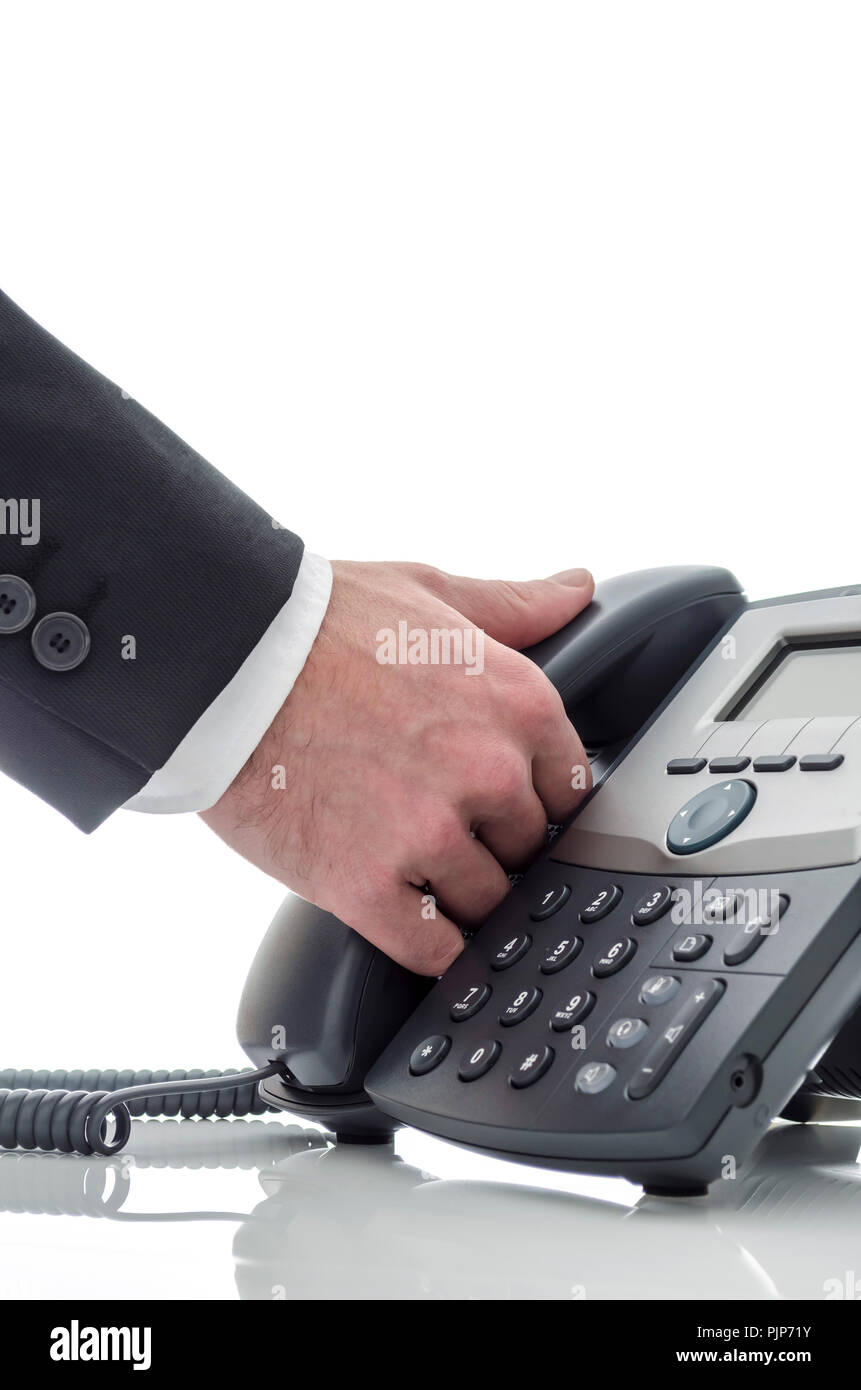 Reflection man answering phone call hi-res stock photography and images ...