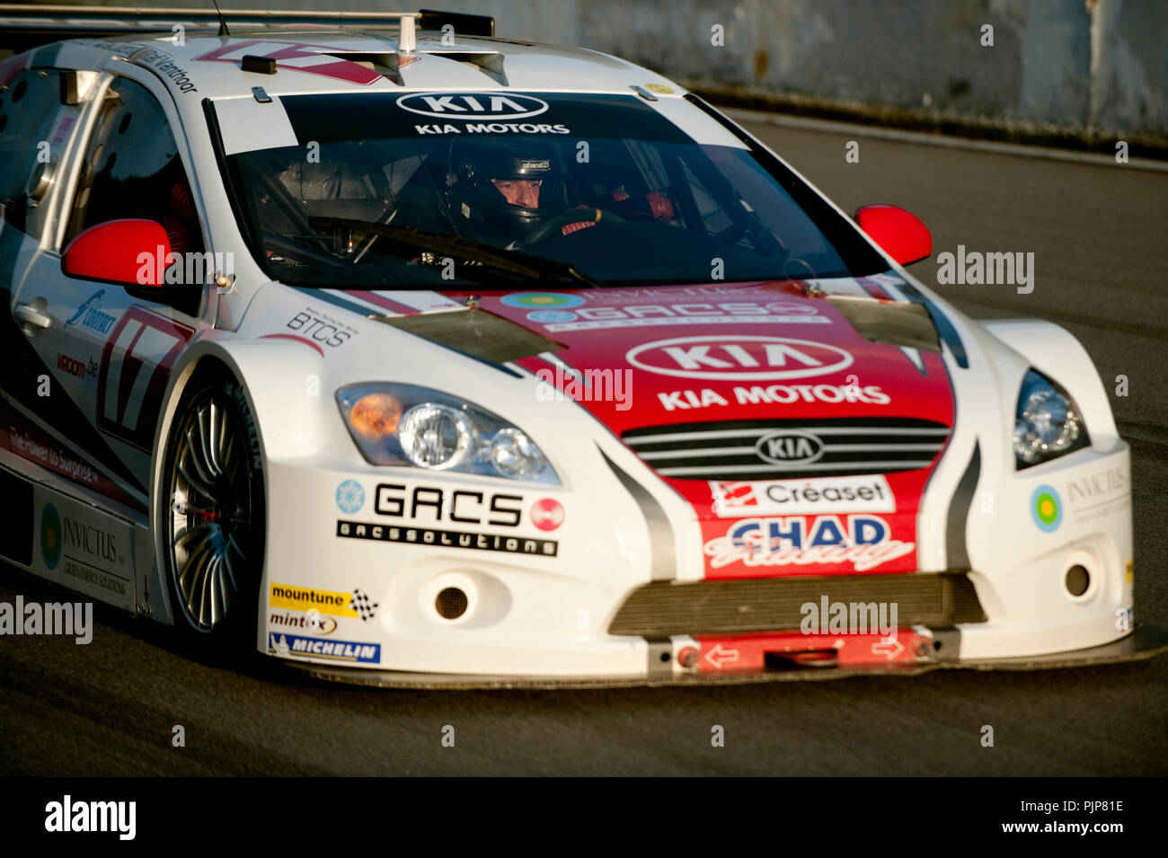 Clouseau singer Koen Wauters racing at the BTCS Belgian Touring Car ...