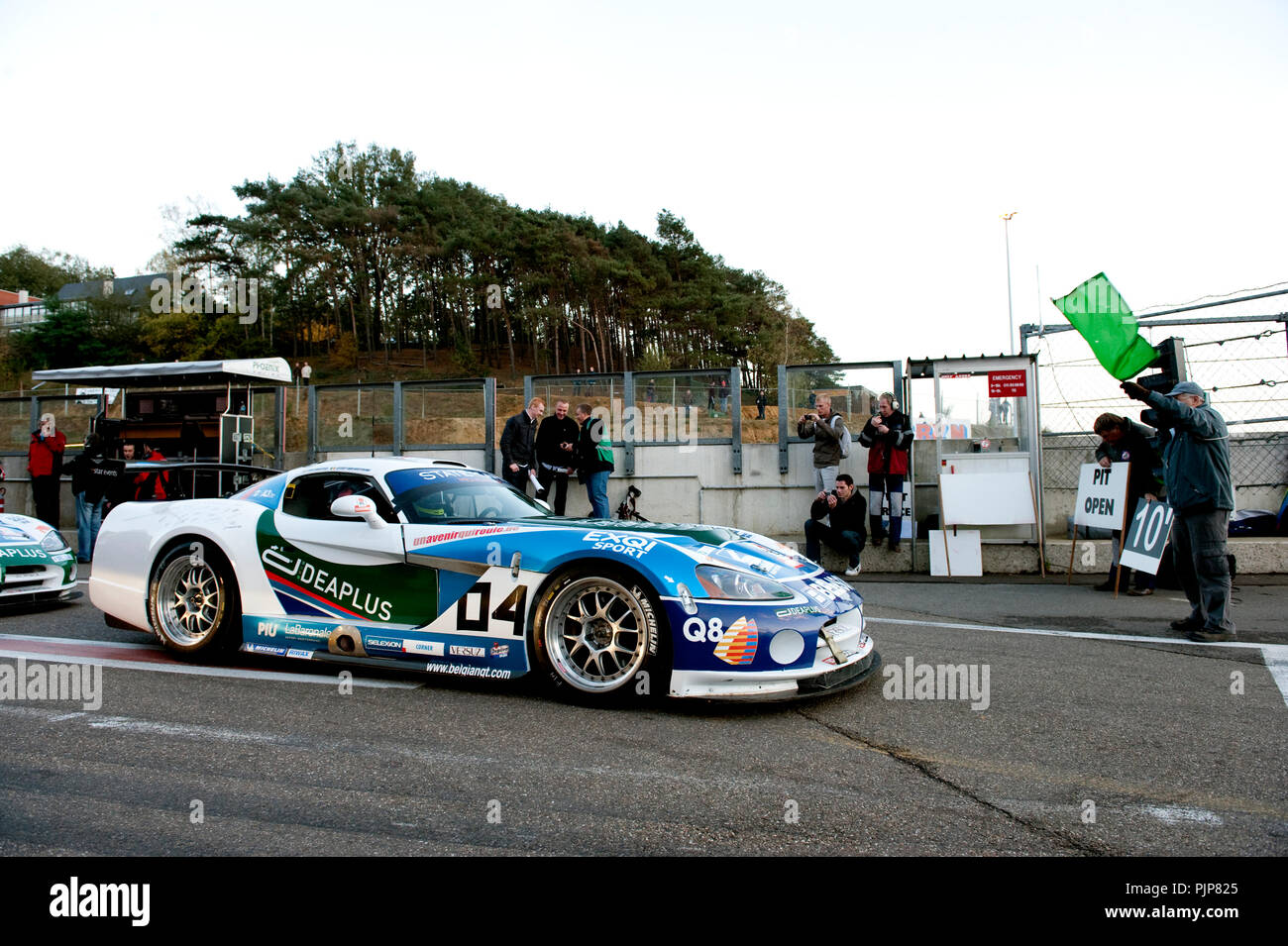 Clouseau singer Koen Wauters racing at the BTCS Belgian Touring Car ...