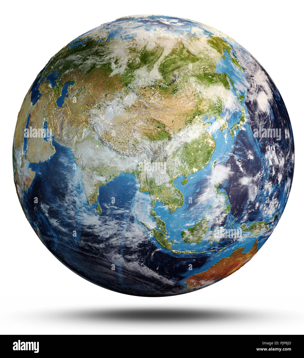 World map. Elements of this image furnished by NASA. 3d rendering Stock ...
