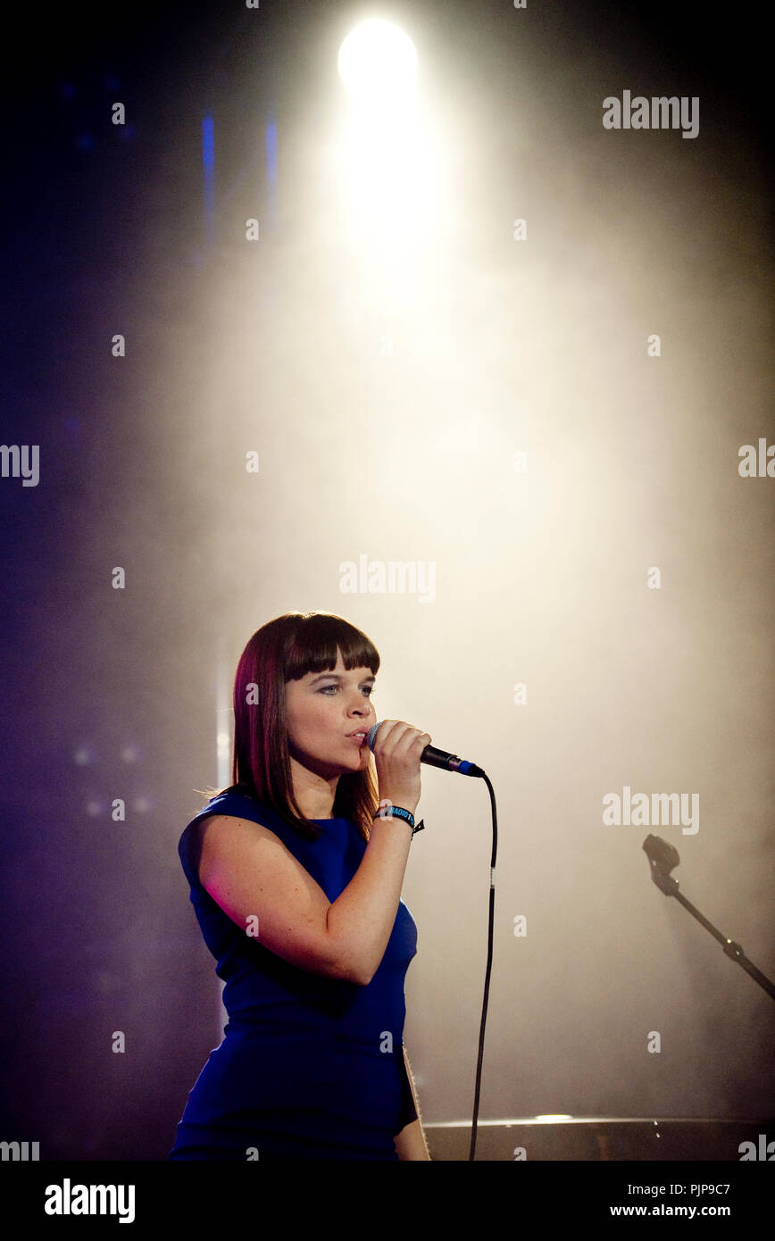 Belgian jazz/soul singer Lady Linn at the Radio 1 Sessies (Belgium, 13 ...