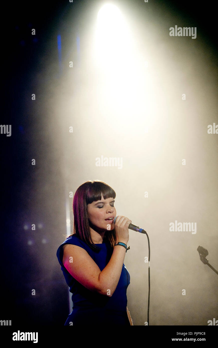 Belgian jazz/soul singer Lady Linn at the Radio 1 Sessies (Belgium, 13 ...