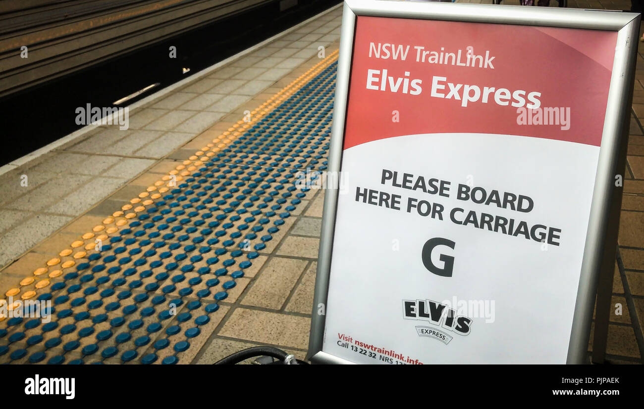 The 'Elvis Express' to the Parkes Elvis Festival signage pictured on ...