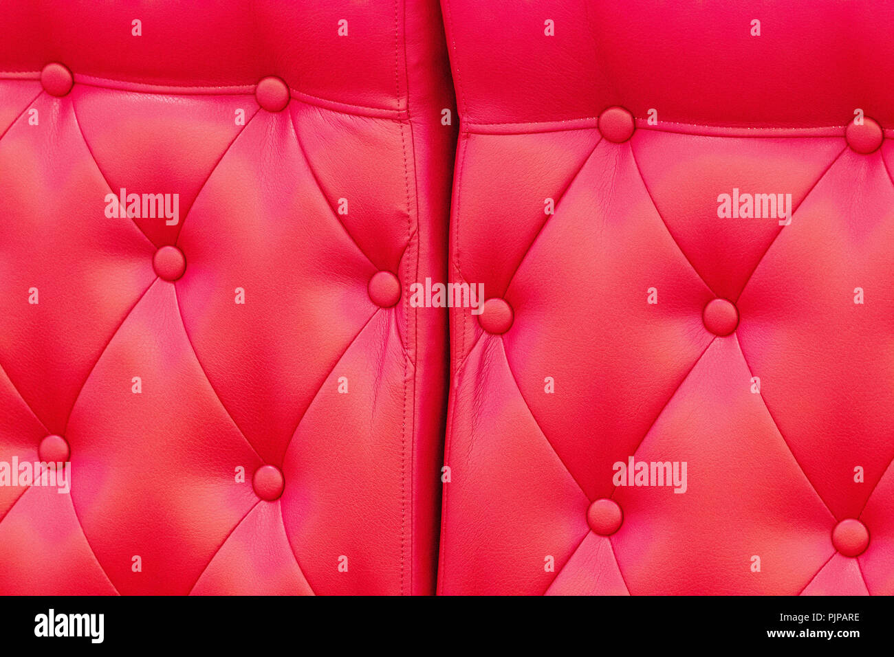 Elegant saturated glossy red leather texture of sofa chair Stock Photo ...