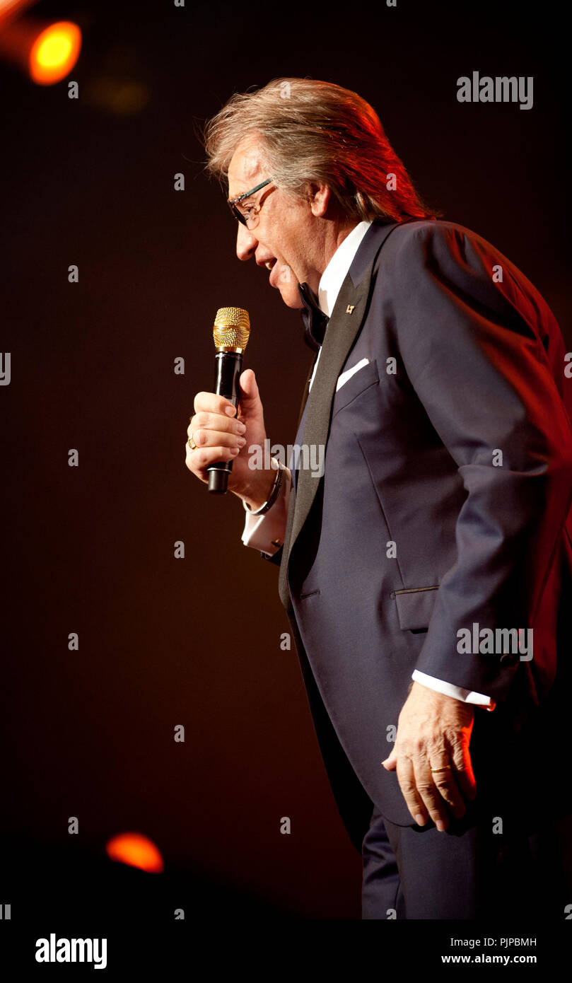 Dutch singer Lee Towers in concert at the Schlagerfestival in Hasselt ...