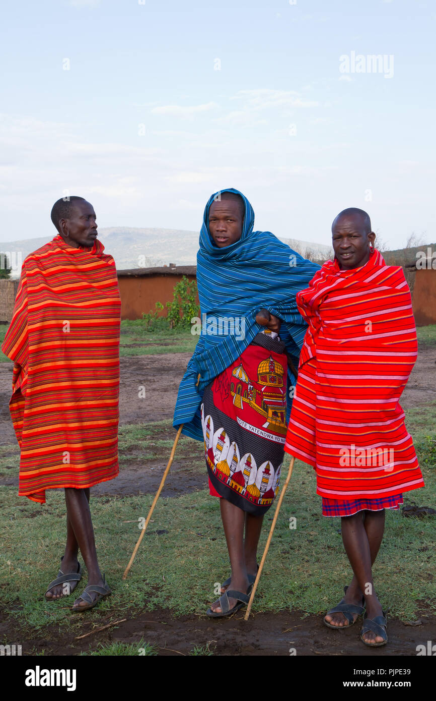 kenyan masai village near the masai mara reserve Stock Photo - Alamy