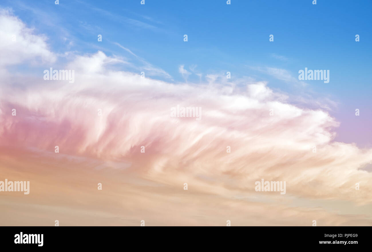 Color sky summer backround. Clouds and air Stock Photo - Alamy