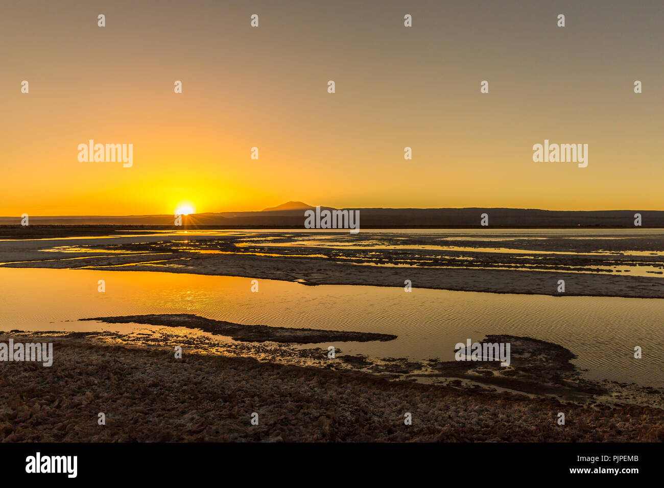 Atacama Desert at the sunset Stock Photo - Alamy
