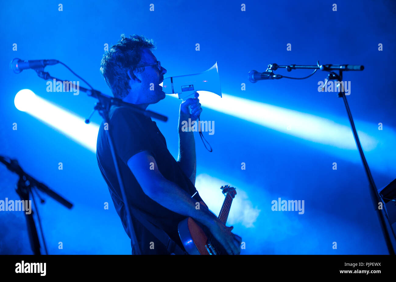 Concert of the Belgian post-rock band Marble Sounds at the Woosha ...