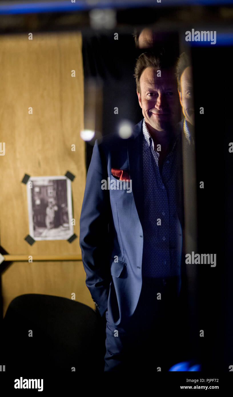 Belgian singer Marka playing his show "Marka Se Reprend" in Brussels ...