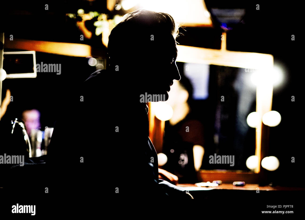 Belgian singer Marka playing his show "Marka Se Reprend" in Brussels ...