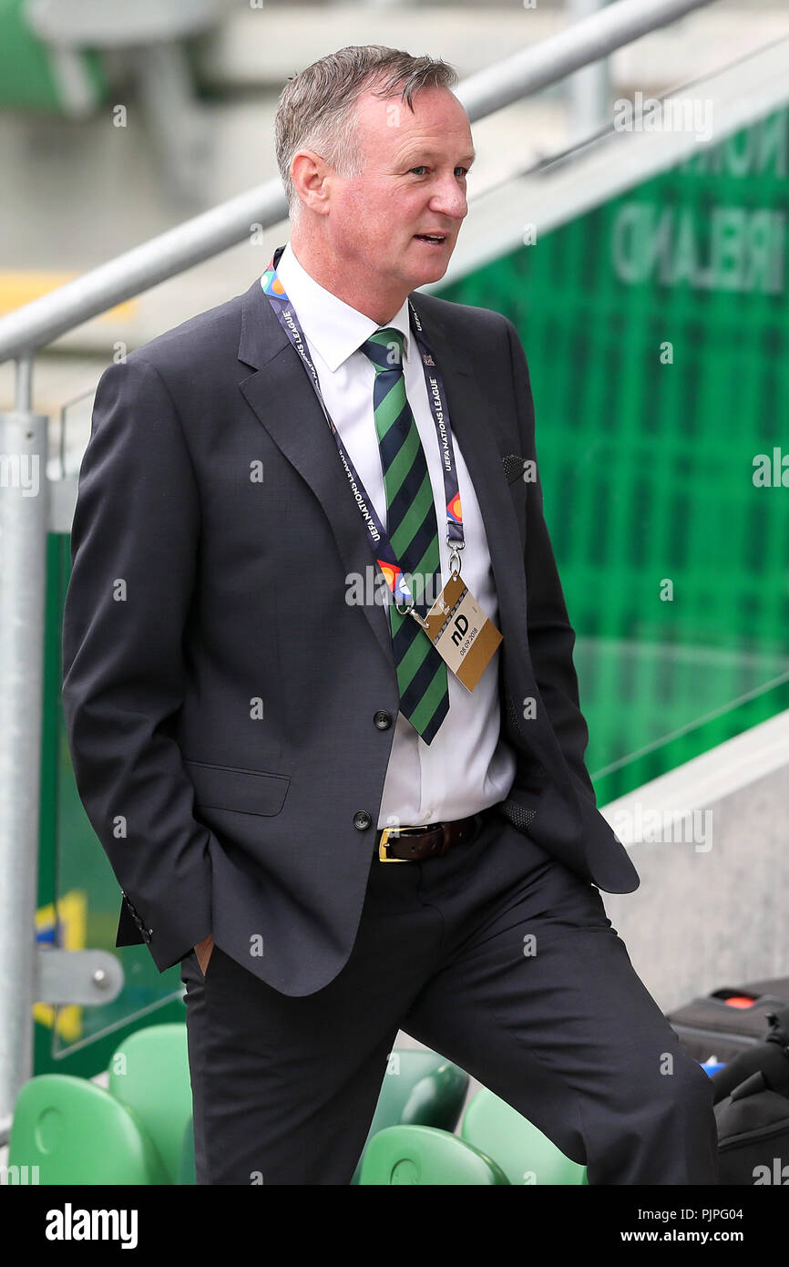 Northern Ireland manager Michael O'Neill before the UEFA Nations League ...