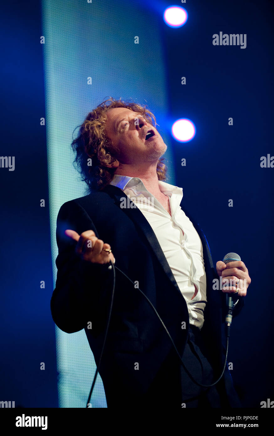 Simply Red singer Mick Hucknall at the Night Of The Proms in Antwerp ...