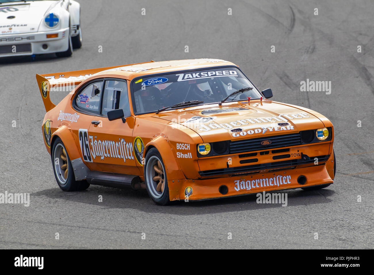 1981 Ford Capri 5 litre, Class D, with driver Alan Breck during the ...
