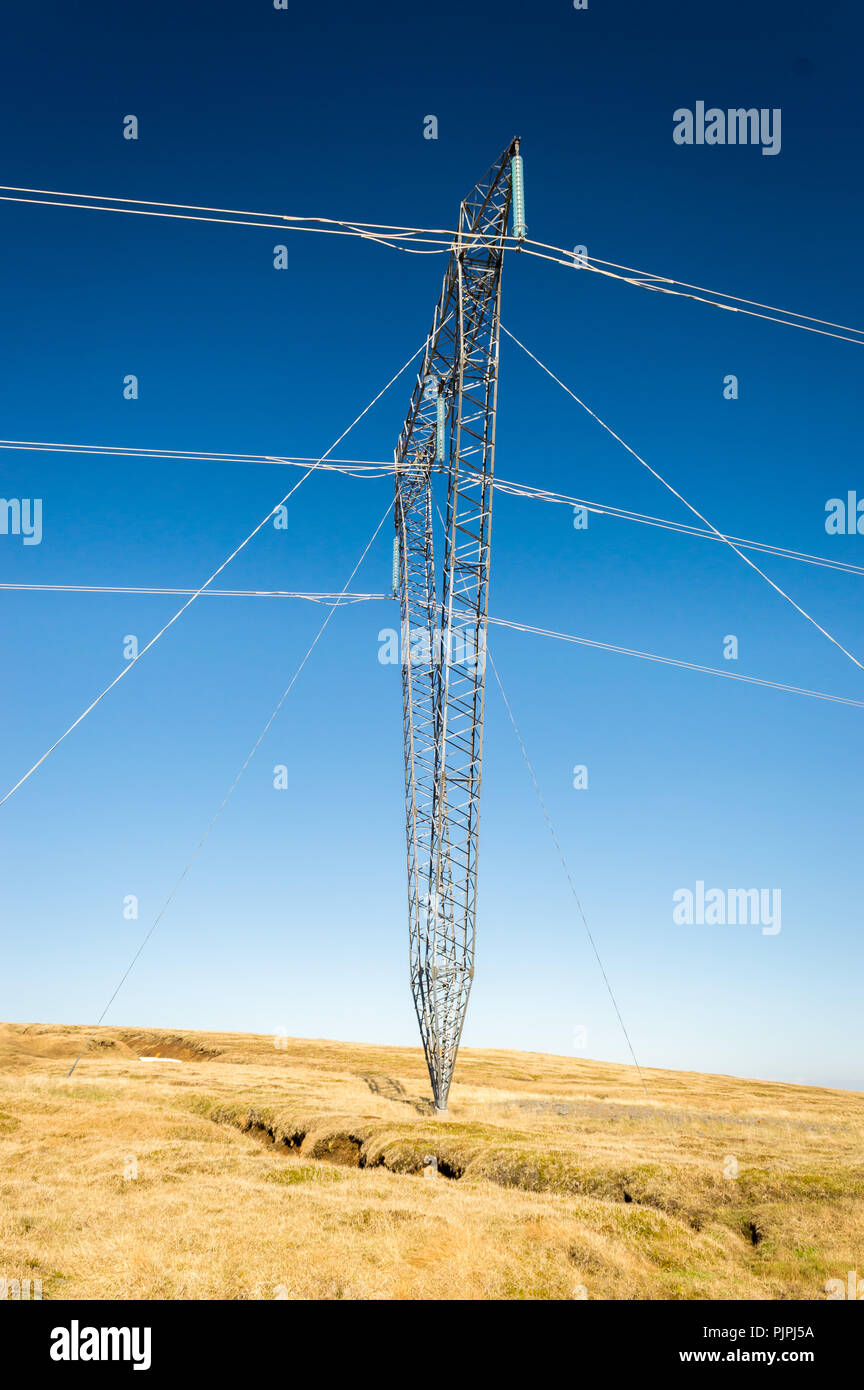 Pylon iceland hi-res stock photography and images - Alamy