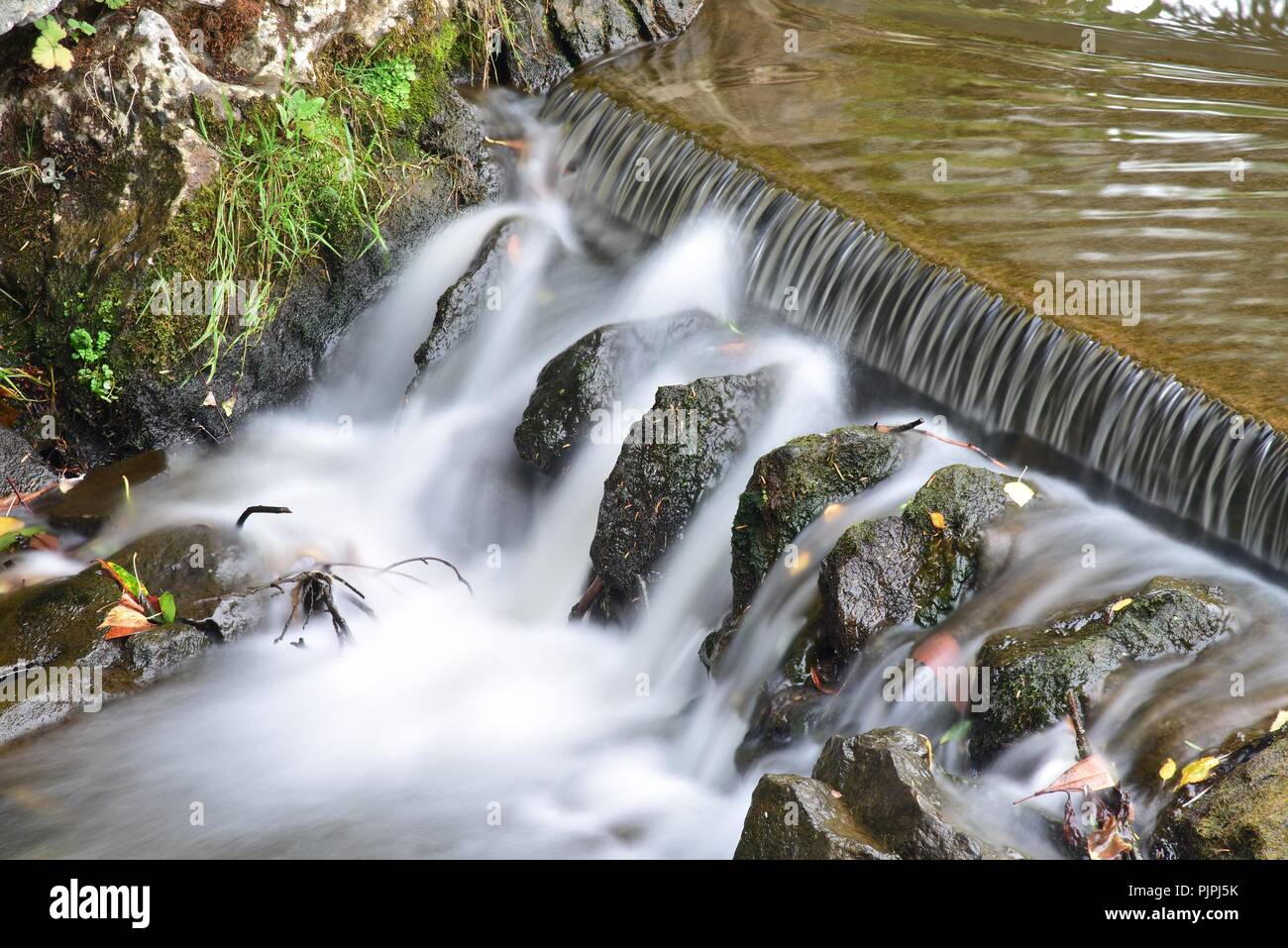 Waterfall in Buxton, Derbyshire, England Stock Photo - Alamy