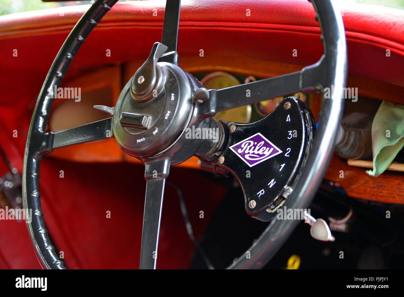 Vintage riley sports car hi-res stock photography and images - Alamy