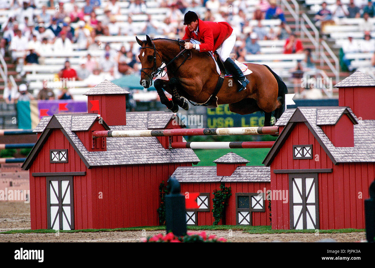 The Olympic Games, Atlanta 1996, Peter Leone (USA) riding Legato Stock ...
