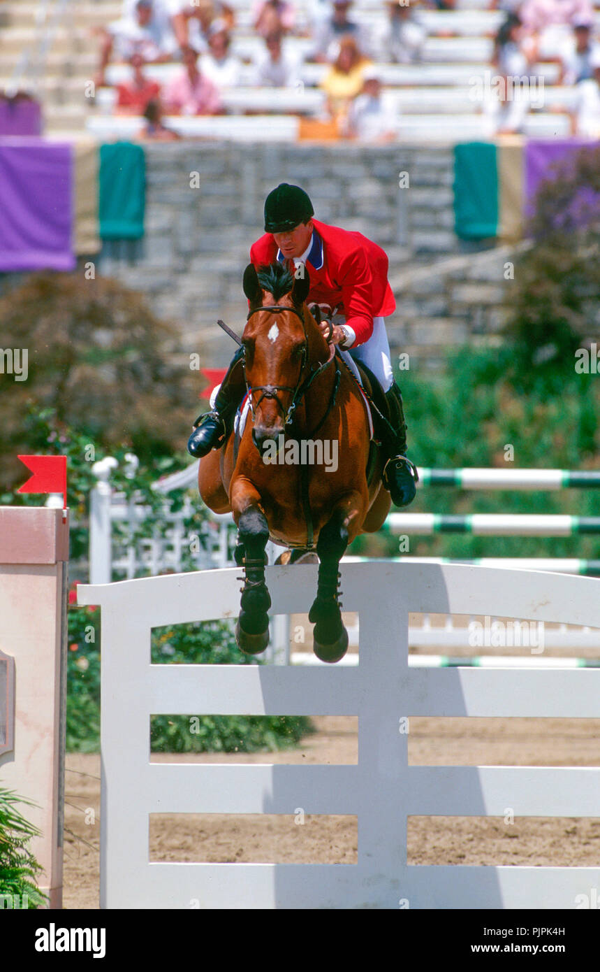 The Olympic Games, Atlanta 1996, Peter Leone (USA) riding Legato Stock ...