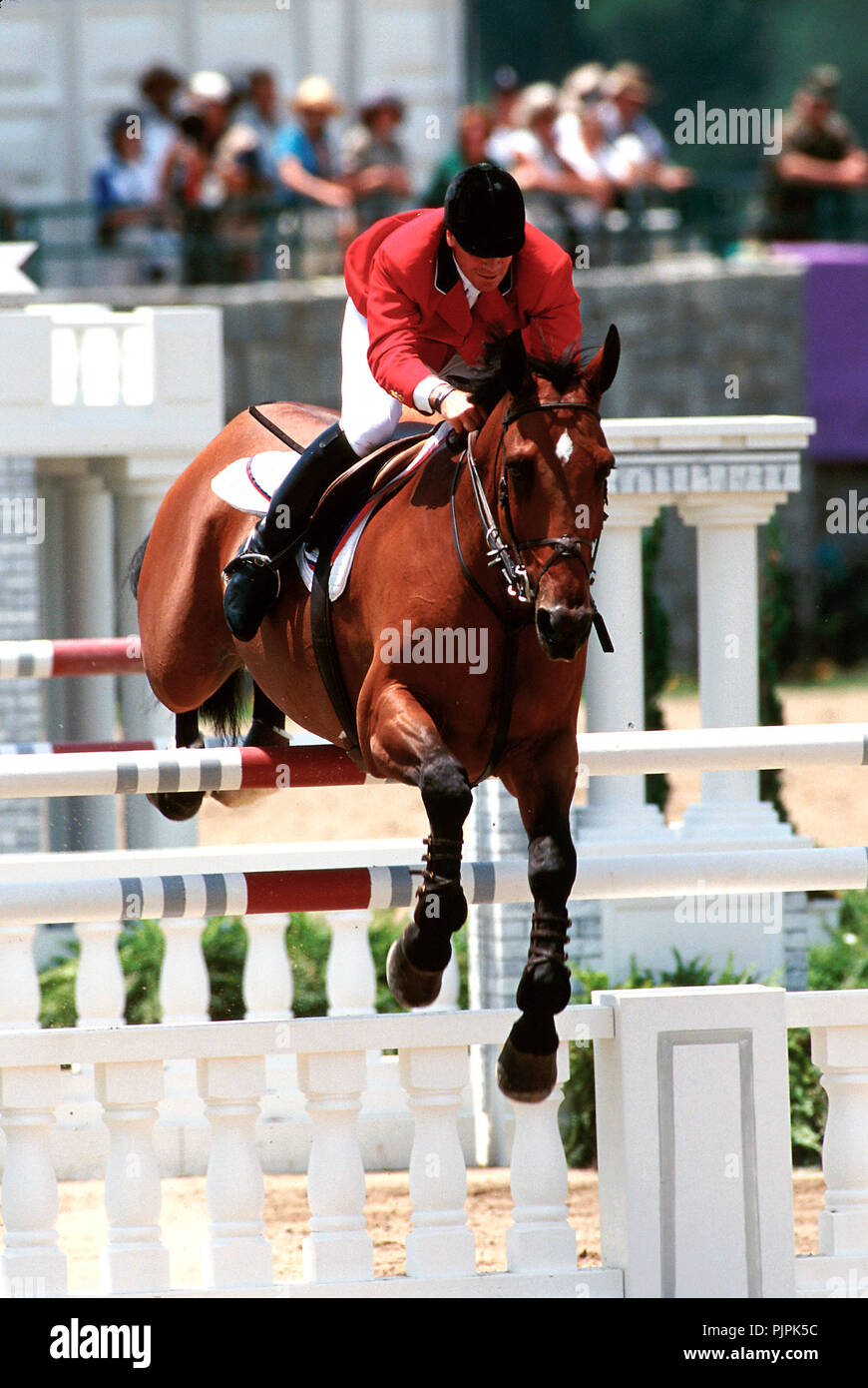 The Olympic Games, Atlanta 1996, Peter Leone (USA) riding Legato Stock ...