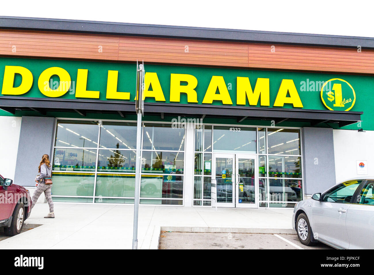 A Dollarama store at Tsawwassen Mills British Columbia Canada Stock ...