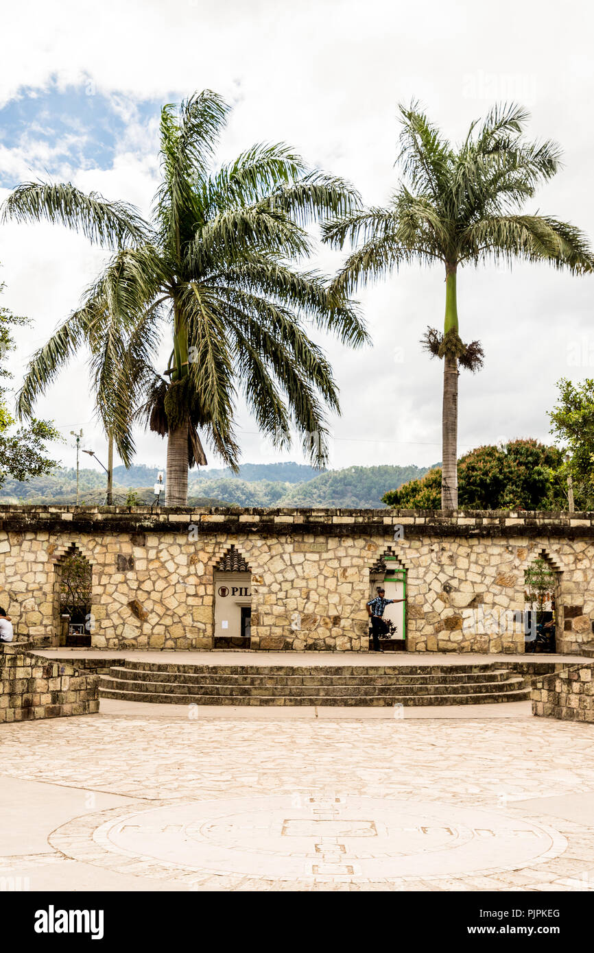 A typical view in Copan Town in Honduras Stock Photo - Alamy