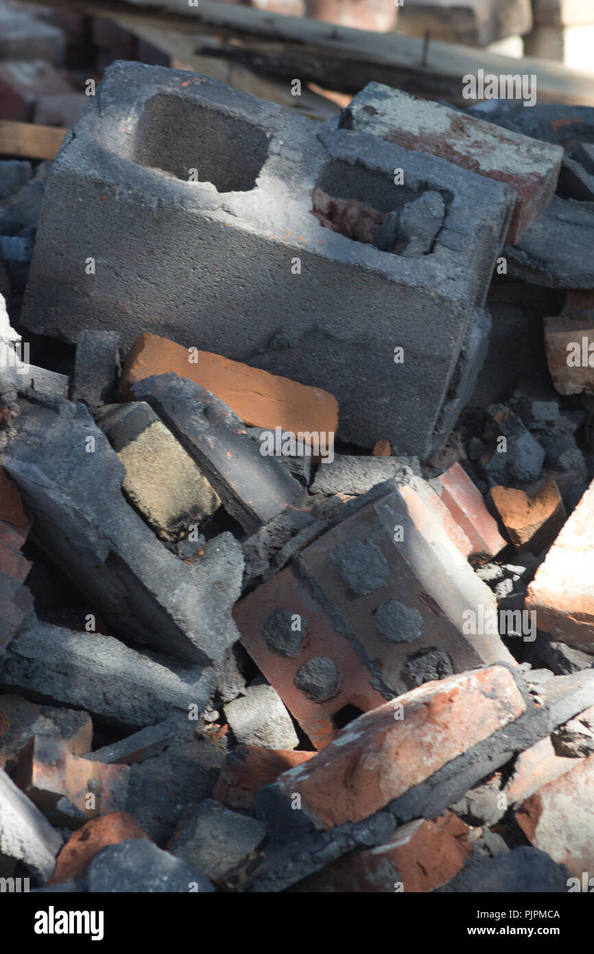 Bricks and Bottles Stock Photo - Alamy
