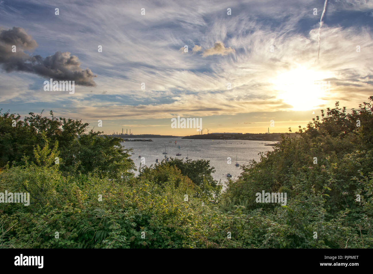 Pembroke River Sunset Stock Photo - Alamy