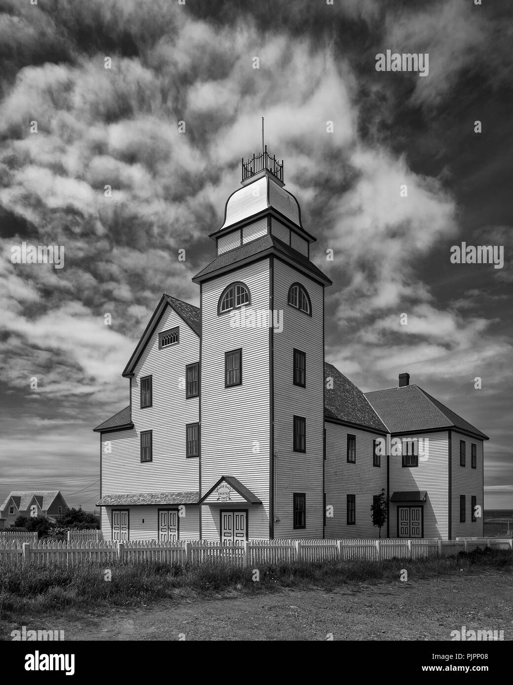 The Orange Lodge fraternity building on Sweetland's Hill in Bonavista ...